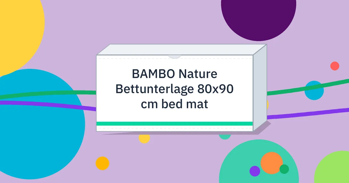 Symbolbild: Packung mit der Aufschrift BAMBO Nature Bettunterlage 80x90 cm bed mat (PZN 17440223) – Verfügbarkeit und Bezug in Apotheken in Frankfurt am Main