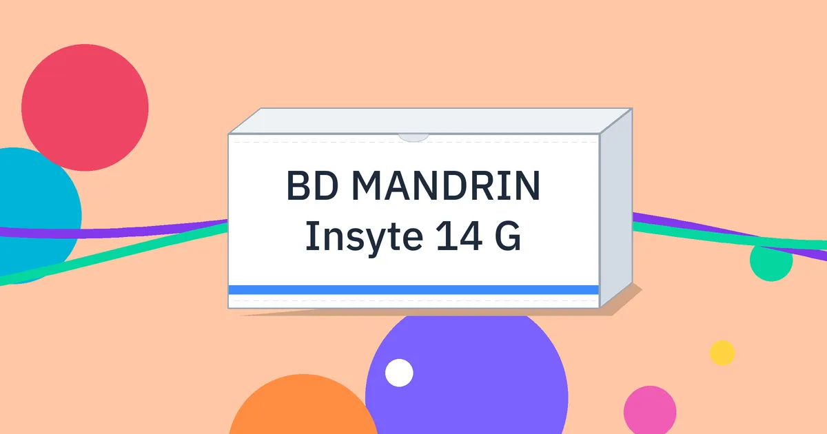 Symbolbild: Packung mit der Aufschrift BD MANDRIN Insyte 14 G (PZN 04788350) – Verfügbarkeit und Bezug in Apotheken in Frankfurt am Main