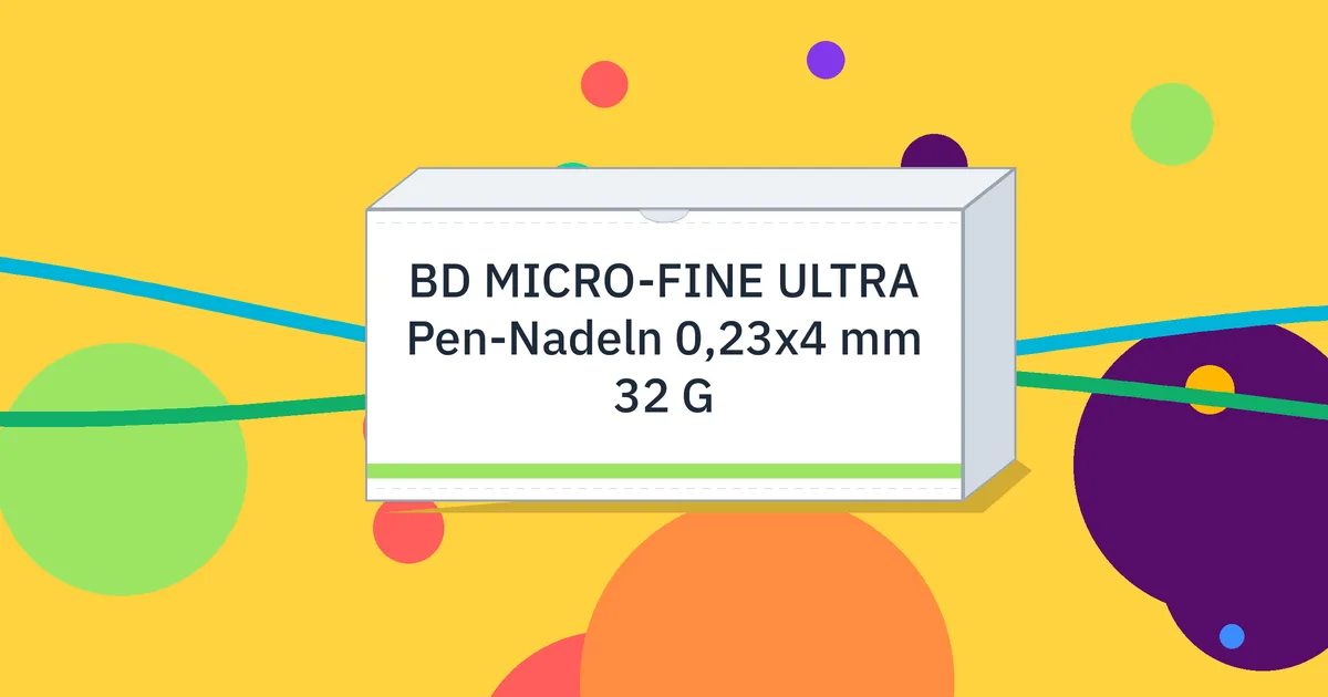 Symbolbild: Packung mit der Aufschrift BD MICRO-FINE ULTRA Pen-Nadeln 0,23x4 mm 32 G (PZN 16698008) – Verfügbarkeit und Bezug in Apotheken in Frankfurt am Main