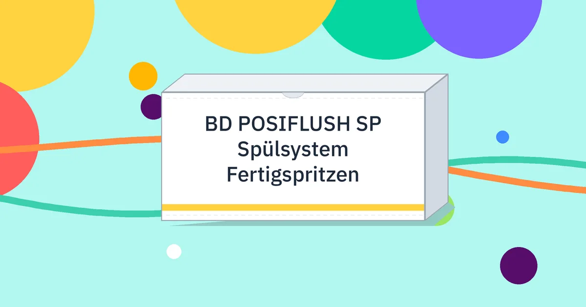 Symbolbild: Packung mit der Aufschrift BD POSIFLUSH SP Spülsystem Fertigspritzen (PZN 18196647) – Verfügbarkeit und Bezug in Apotheken in Frankfurt am Main