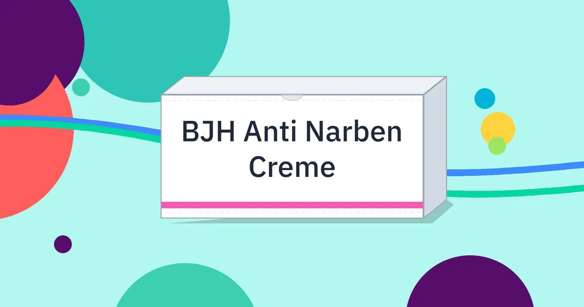 Symbolbild: Packung mit der Aufschrift BJH Anti Narben Creme (PZN 01141731) – Verfügbarkeit und Bezug in Apotheken in Frankfurt am Main