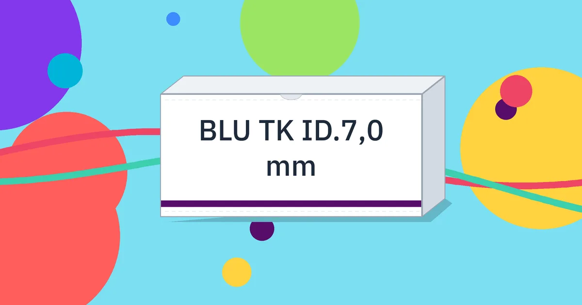 Symbolbild: Packung mit der Aufschrift BLU TK ID.7,0 mm (PZN 09178900) – Verfügbarkeit und Bezug in Apotheken in Frankfurt am Main
