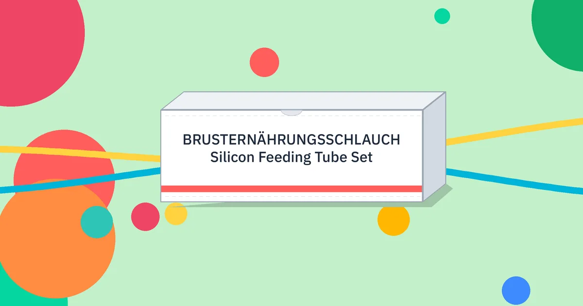 Symbolbild: Packung mit der Aufschrift BRUSTERNÄHRUNGSSCHLAUCH Silicon Feeding Tube Set (PZN 18137219) – Verfügbarkeit und Bezug in Apotheken in Frankfurt am Main