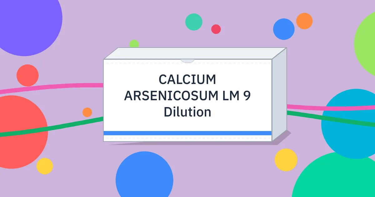 Symbolbild: Packung mit der Aufschrift CALCIUM ARSENICOSUM LM 9 Dilution (PZN 12799971) – Verfügbarkeit und Bezug in Apotheken in Frankfurt am Main