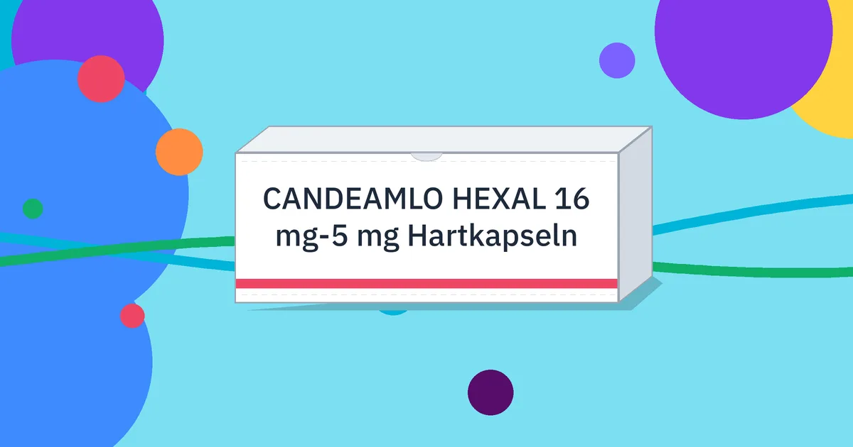 Symbolbild: Packung mit der Aufschrift CANDEAMLO HEXAL 16 mg-5 mg Hartkapseln (PZN 12343840) – Verfügbarkeit und Bezug in Apotheken in Frankfurt am Main