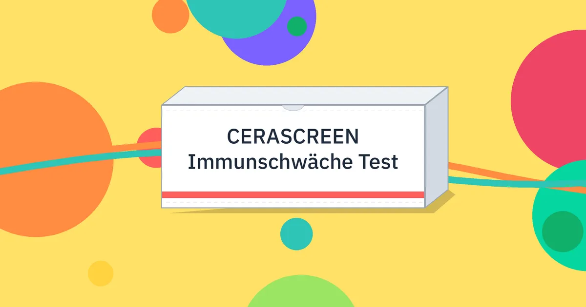 Symbolbild: Packung mit der Aufschrift CERASCREEN Immunschwäche Test (PZN 17879864) – Verfügbarkeit und Bezug in Apotheken in Frankfurt am Main