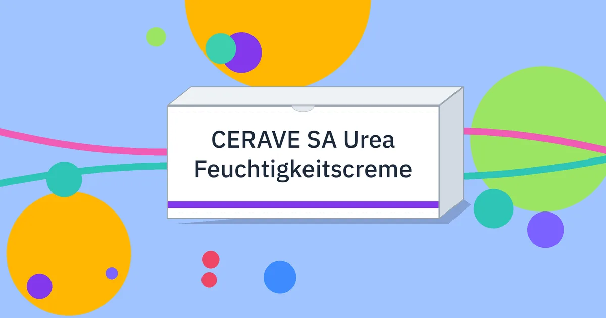Symbolbild: Packung mit der Aufschrift CERAVE SA Urea Feuchtigkeitscreme (PZN 15660825) – Verfügbarkeit und Bezug in Apotheken in Frankfurt am Main