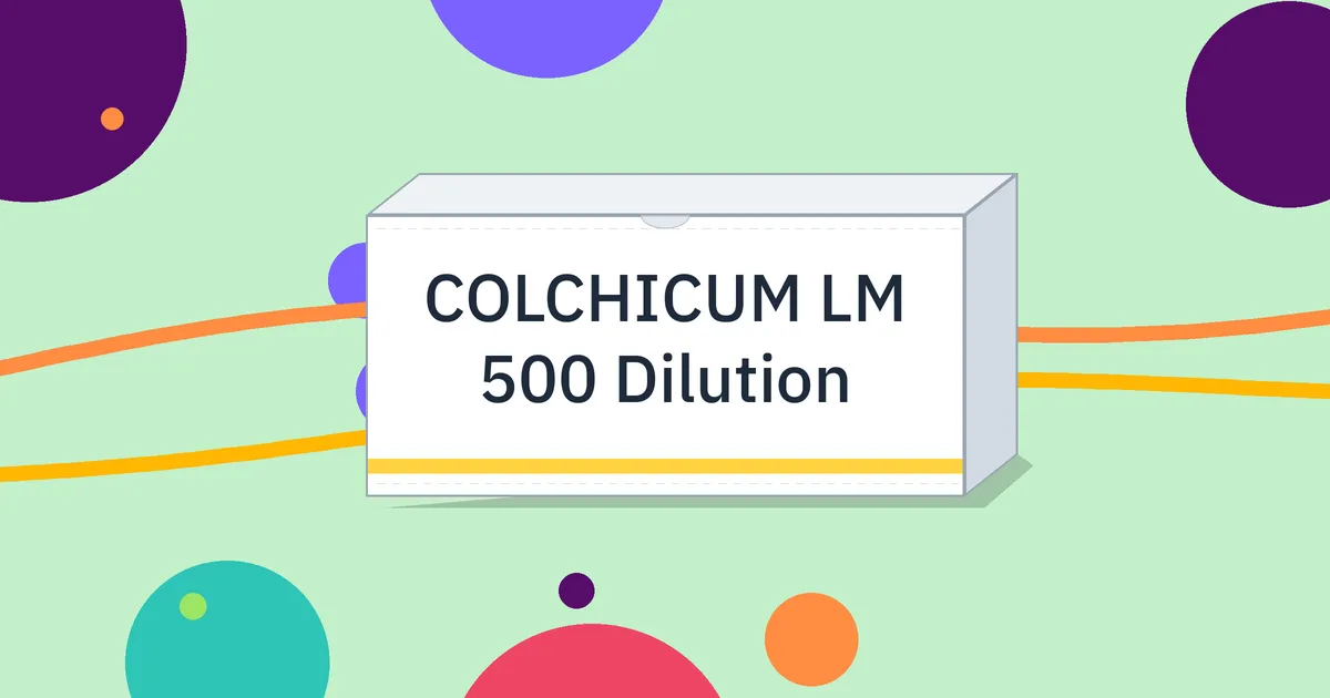Symbolbild: Packung mit der Aufschrift COLCHICUM LM 500 Dilution (PZN 13693252) – Verfügbarkeit und Bezug in Apotheken in Frankfurt am Main