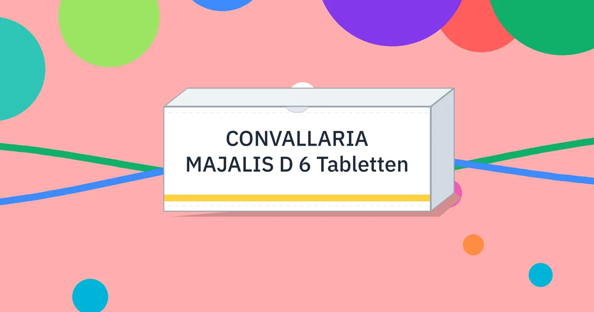 Symbolbild: Packung mit der Aufschrift CONVALLARIA MAJALIS D 6 Tabletten (PZN 02629038) – Verfügbarkeit und Bezug in Apotheken in Frankfurt am Main