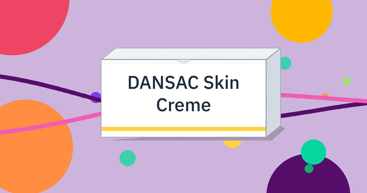 Symbolbild: Packung mit der Aufschrift DANSAC Skin Creme (PZN 01066099) – Verfügbarkeit und Bezug in Apotheken in Frankfurt am Main