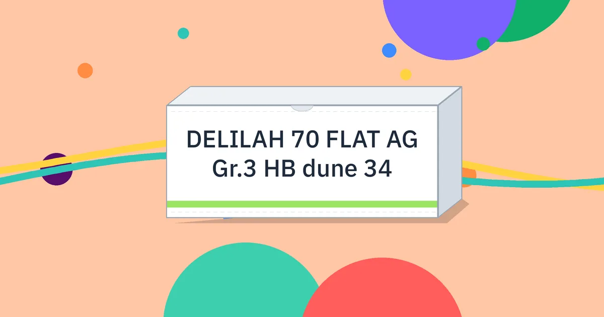 Symbolbild: Packung mit der Aufschrift DELILAH 70 FLAT AG Gr.3 HB dune 34 (PZN 13847896) – Verfügbarkeit und Bezug in Apotheken in Frankfurt am Main