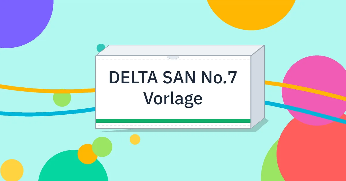 Symbolbild: Packung mit der Aufschrift DELTA SAN No.7 Vorlage (PZN 05949163) – Verfügbarkeit und Bezug in Apotheken in Frankfurt am Main
