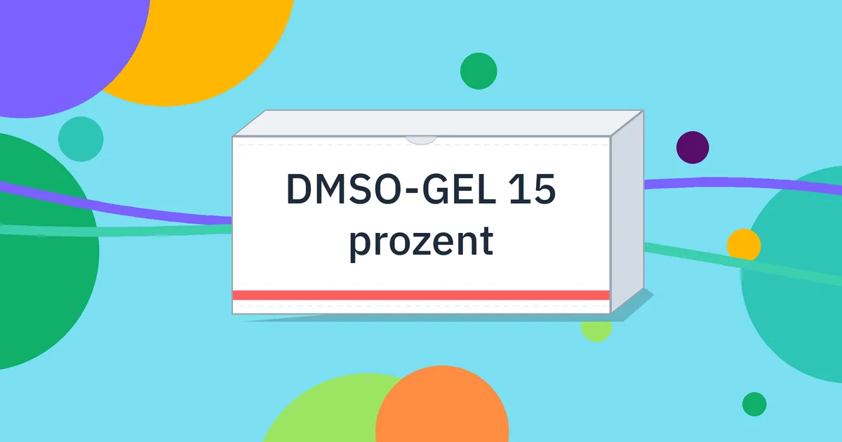 Symbolbild: Packung mit der Aufschrift DMSO-GEL 15 prozent (PZN 16234993) – Verfügbarkeit und Bezug in Apotheken in Frankfurt am Main