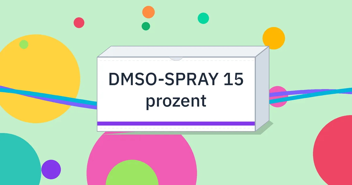 Symbolbild: Packung mit der Aufschrift DMSO-SPRAY 15 prozent (PZN 17204959) – Verfügbarkeit und Bezug in Apotheken in Frankfurt am Main