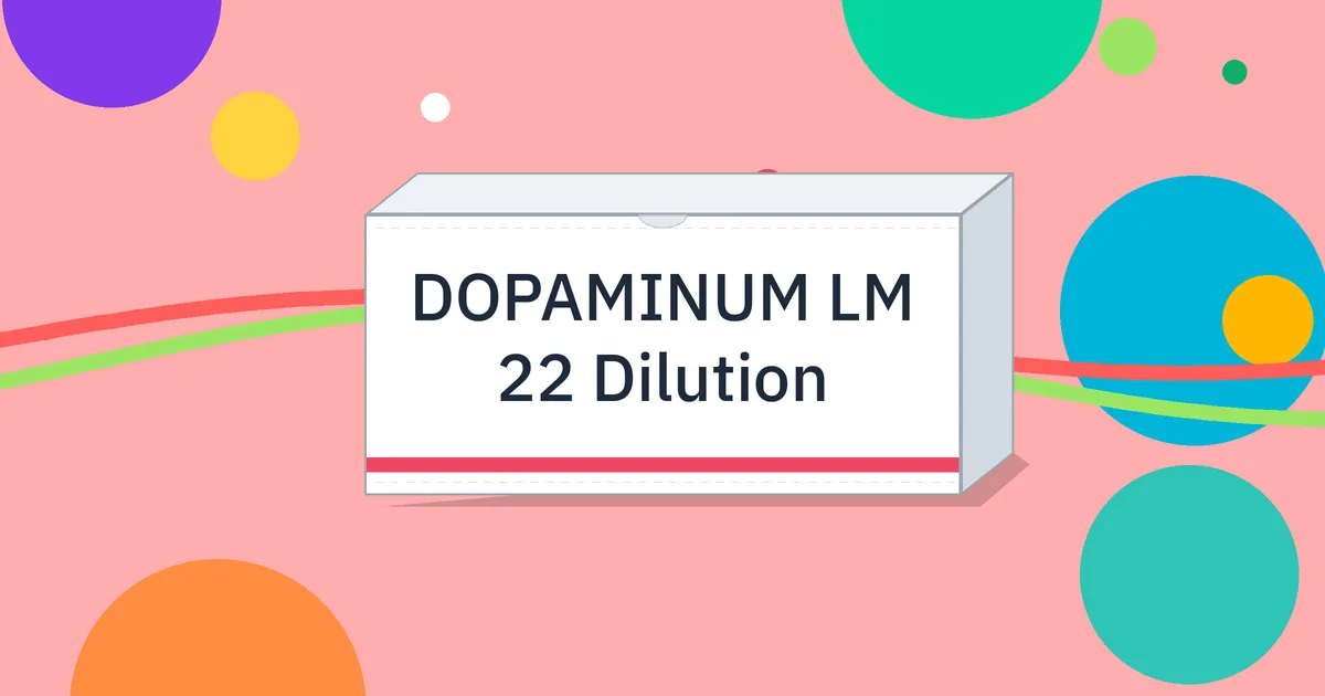 Symbolbild: Packung mit der Aufschrift DOPAMINUM LM 22 Dilution (PZN 12842767) – Verfügbarkeit und Bezug in Apotheken in Frankfurt am Main