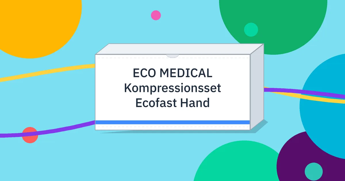 Symbolbild: Packung mit der Aufschrift ECO MEDICAL Kompressionsset Ecofast Hand (PZN 04709623) – Verfügbarkeit und Bezug in Apotheken in Frankfurt am Main