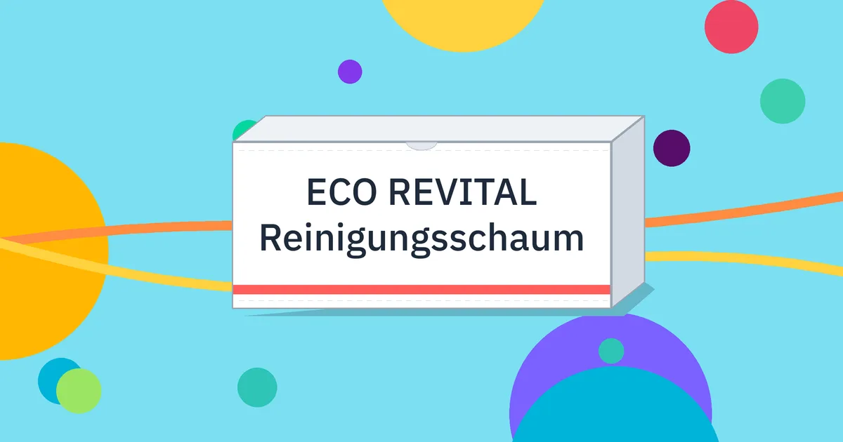 Symbolbild: Packung mit der Aufschrift ECO REVITAL Reinigungsschaum (PZN 18062527) – Verfügbarkeit und Bezug in Apotheken in Frankfurt am Main