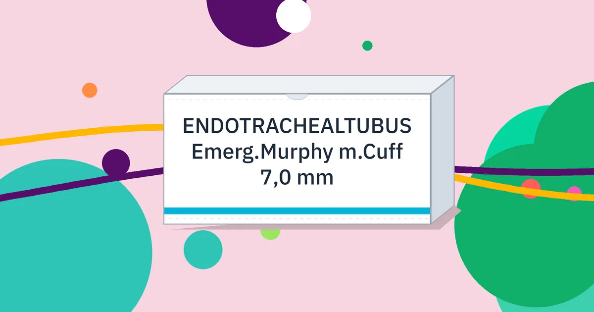 Symbolbild: Packung mit der Aufschrift ENDOTRACHEALTUBUS Emerg.Murphy m.Cuff 7,0 mm (PZN 07220118) – Verfügbarkeit und Bezug in Apotheken in Frankfurt am Main