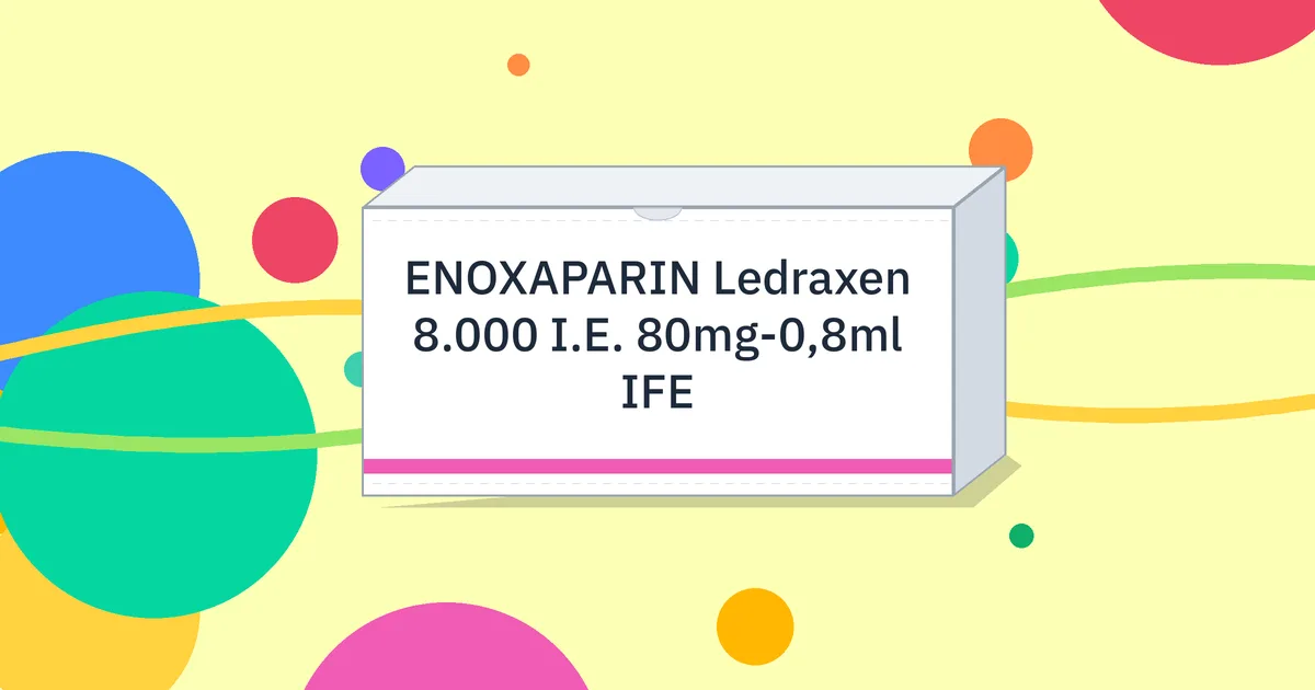 Symbolbild: Packung mit der Aufschrift ENOXAPARIN Ledraxen 8.000 I.E. 80mg-0,8ml IFE (PZN 16203219) – Verfügbarkeit und Bezug in Apotheken in Frankfurt am Main