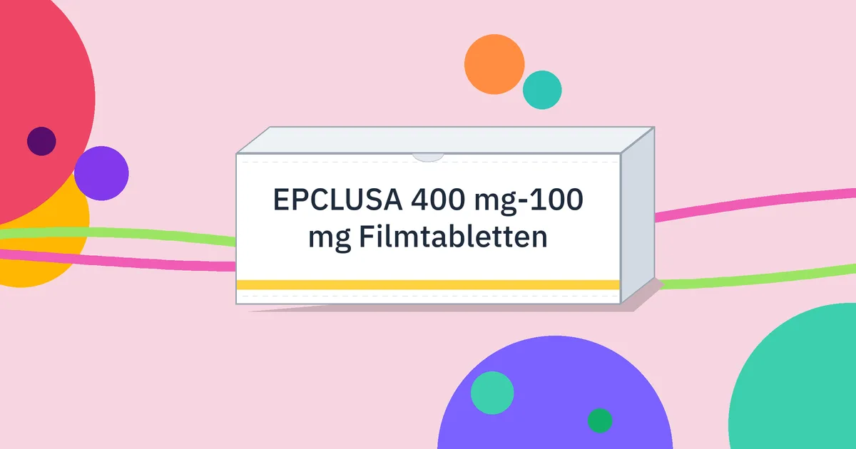 Symbolbild: Packung mit der Aufschrift EPCLUSA 400 mg-100 mg Filmtabletten (PZN 19230961) – Verfügbarkeit und Bezug in Apotheken in Frankfurt am Main
