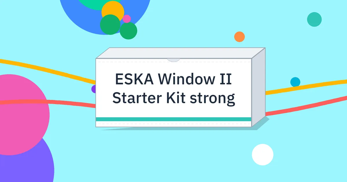 Symbolbild: Packung mit der Aufschrift ESKA Window II Starter Kit strong (PZN 06078463) – Verfügbarkeit und Bezug in Apotheken in Frankfurt am Main