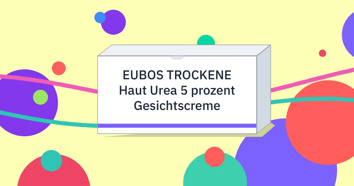 Symbolbild: Packung mit der Aufschrift EUBOS TROCKENE Haut Urea 5 prozent Gesichtscreme (PZN 03447500) – Verfügbarkeit und Bezug in Apotheken in Frankfurt am Main