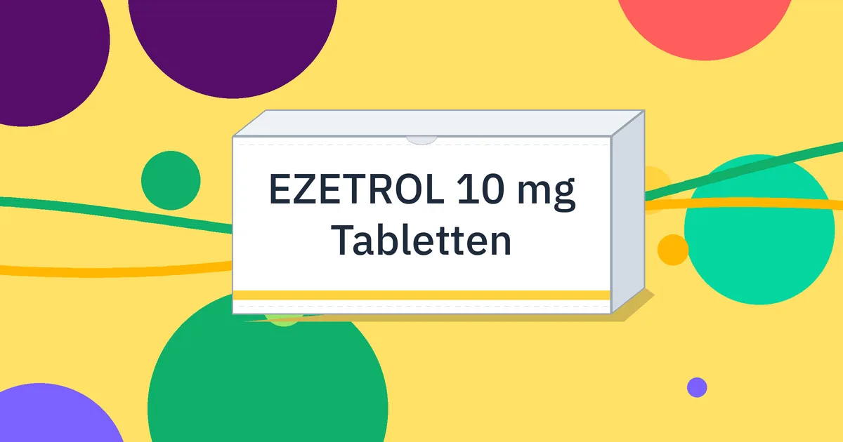 Symbolbild: Packung mit der Aufschrift EZETROL 10 mg Tabletten (PZN 16622927) – Verfügbarkeit und Bezug in Apotheken in Frankfurt am Main
