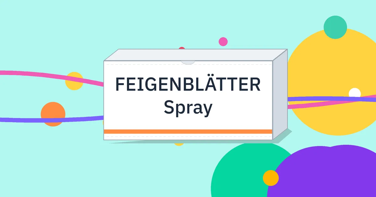 Symbolbild: Packung mit der Aufschrift FEIGENBLÄTTER Spray (PZN 19141223) – Verfügbarkeit und Bezug in Apotheken in Frankfurt am Main