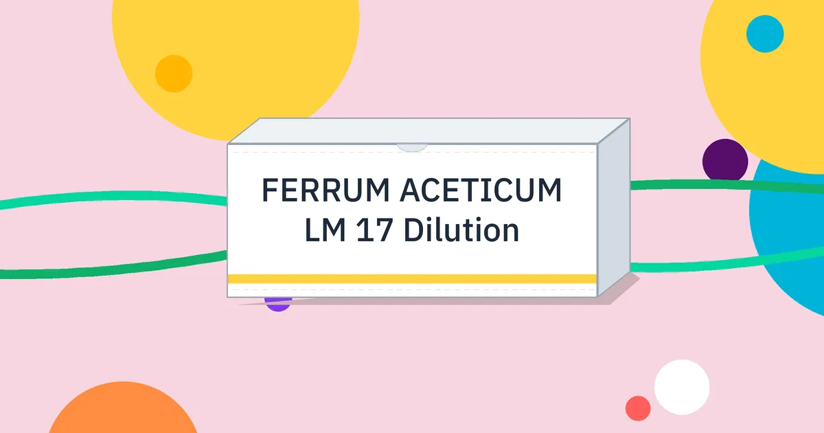 Symbolbild: Packung mit der Aufschrift FERRUM ACETICUM LM 17 Dilution (PZN 13488397) – Verfügbarkeit und Bezug in Apotheken in Frankfurt am Main