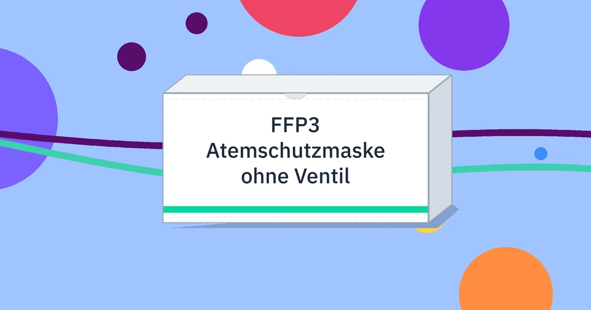 Symbolbild: Packung mit der Aufschrift FFP3 Atemschutzmaske ohne Ventil (PZN 06144177) – Verfügbarkeit und Bezug in Apotheken in Frankfurt am Main