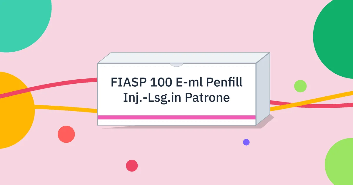 Symbolbild: Packung mit der Aufschrift FIASP 100 E-ml Penfill Inj.-Lsg.in Patrone (PZN 12595197) – Verfügbarkeit und Bezug in Apotheken in Frankfurt am Main