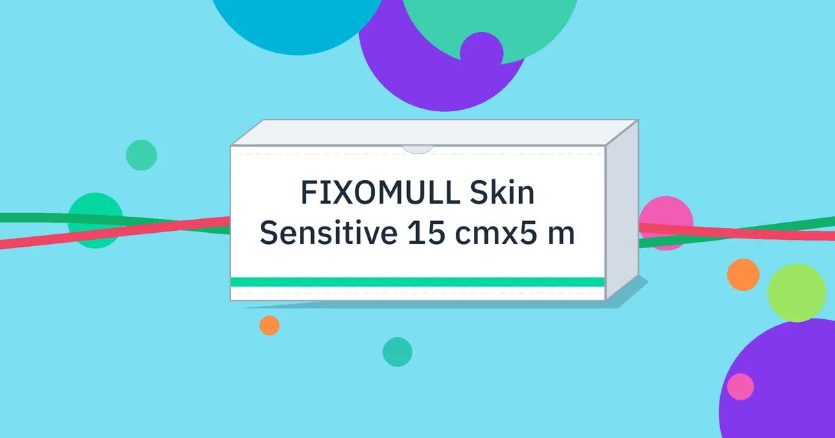 Symbolbild: Packung mit der Aufschrift FIXOMULL Skin Sensitive 15 cmx5 m (PZN 20643332) – Verfügbarkeit und Bezug in Apotheken in Frankfurt am Main