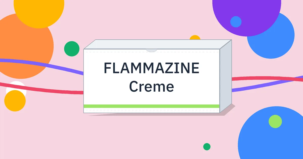 Symbolbild: Packung mit der Aufschrift FLAMMAZINE Creme (PZN 04542270) – Verfügbarkeit und Bezug in Apotheken in Frankfurt am Main