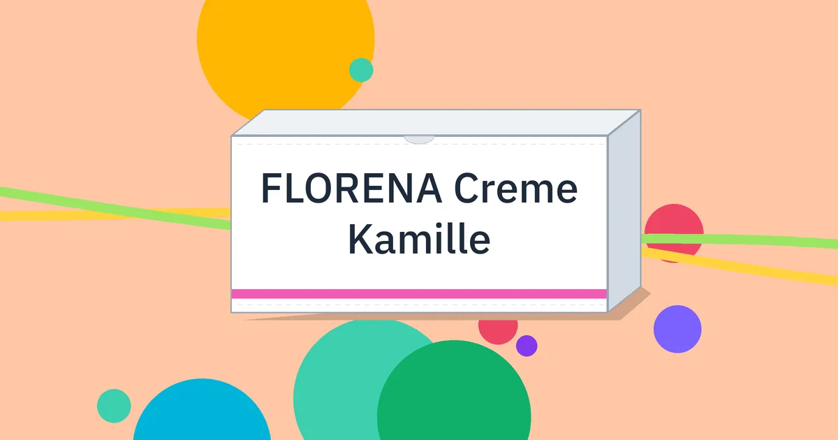 Symbolbild: Packung mit der Aufschrift FLORENA Creme Kamille (PZN 17626241) – Verfügbarkeit und Bezug in Apotheken in Frankfurt am Main