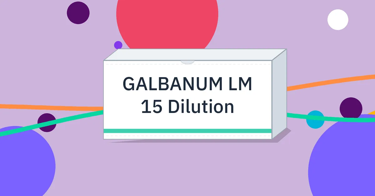 Symbolbild: Packung mit der Aufschrift GALBANUM LM 15 Dilution (PZN 13495322) – Verfügbarkeit und Bezug in Apotheken in Frankfurt am Main