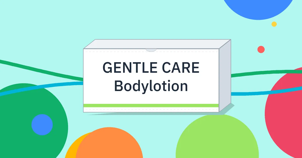 Symbolbild: Packung mit der Aufschrift GENTLE CARE Bodylotion (PZN 19994954) – Verfügbarkeit und Bezug in Apotheken in Frankfurt am Main