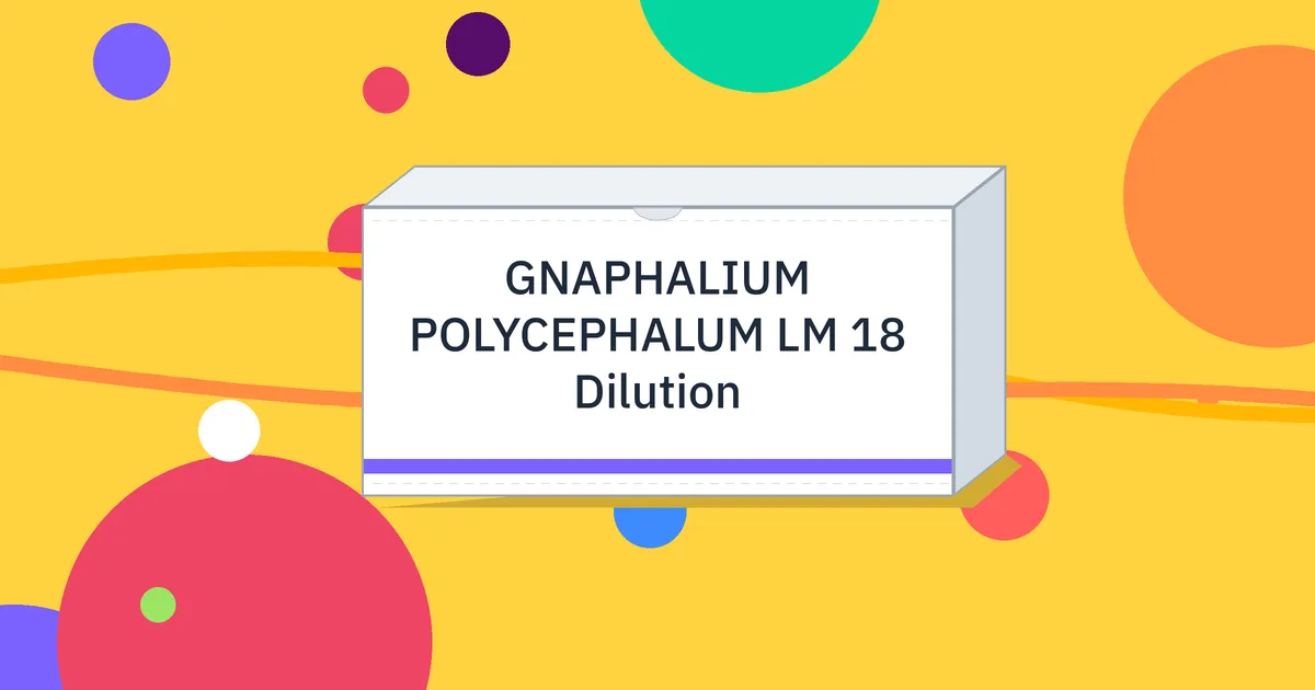 Symbolbild: Packung mit der Aufschrift GNAPHALIUM POLYCEPHALUM LM 18 Dilution (PZN 13545190) – Verfügbarkeit und Bezug in Apotheken in Frankfurt am Main