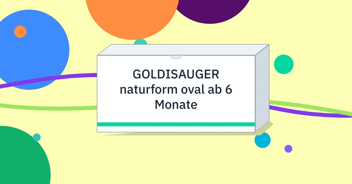 Symbolbild: Packung mit der Aufschrift GOLDISAUGER naturform oval ab 6 Monate (PZN 06441320) – Verfügbarkeit und Bezug in Apotheken in Frankfurt am Main