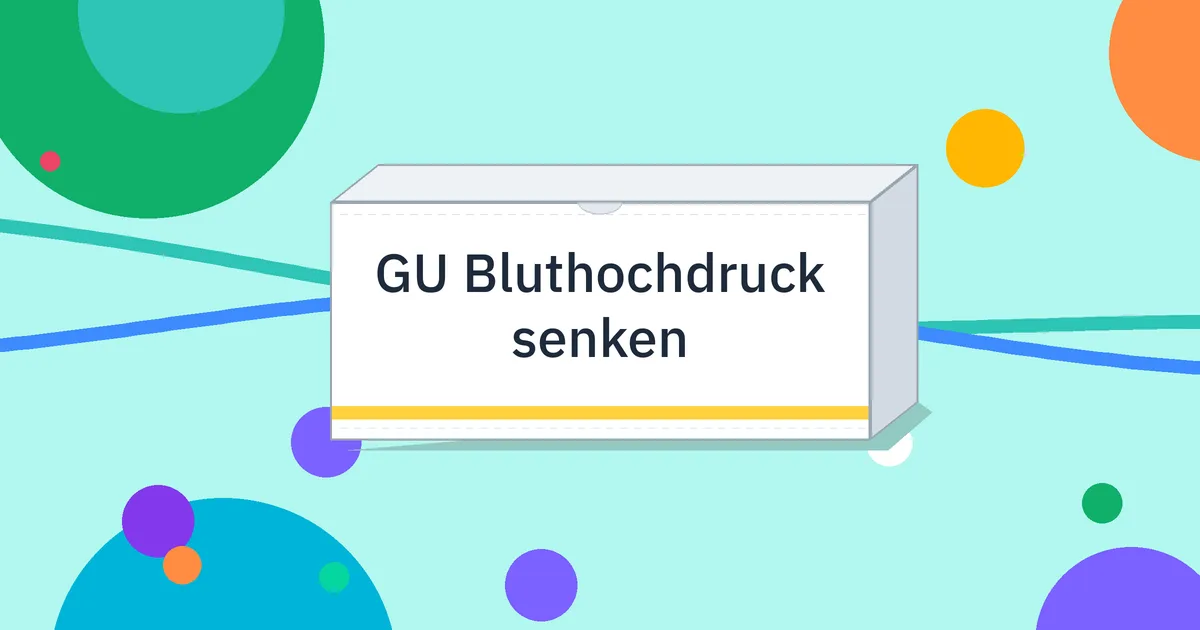 Symbolbild: Packung mit der Aufschrift GU Bluthochdruck senken (PZN 19490194) – Verfügbarkeit und Bezug in Apotheken in Frankfurt am Main
