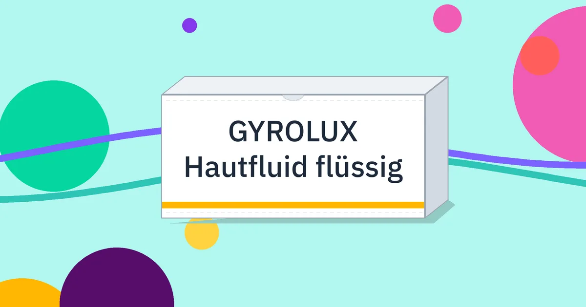 Symbolbild: Packung mit der Aufschrift GYROLUX Hautfluid flüssig (PZN 07503299) – Verfügbarkeit und Bezug in Apotheken in Frankfurt am Main