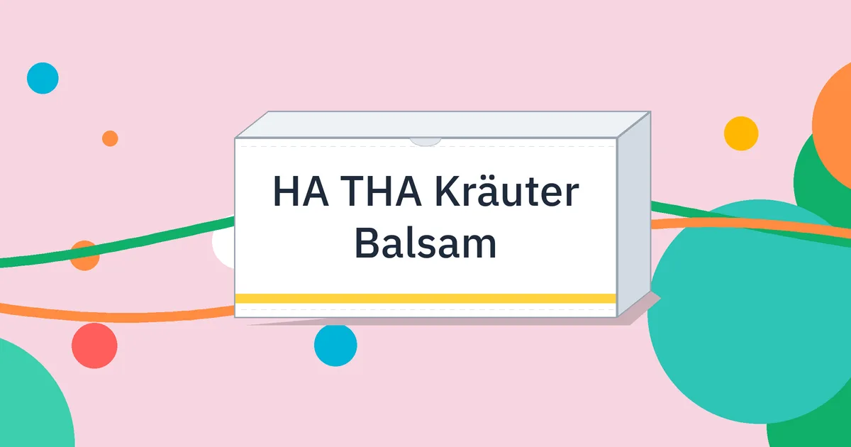 Symbolbild: Packung mit der Aufschrift HA THA Kräuter Balsam (PZN 08862801) – Verfügbarkeit und Bezug in Apotheken in Frankfurt am Main