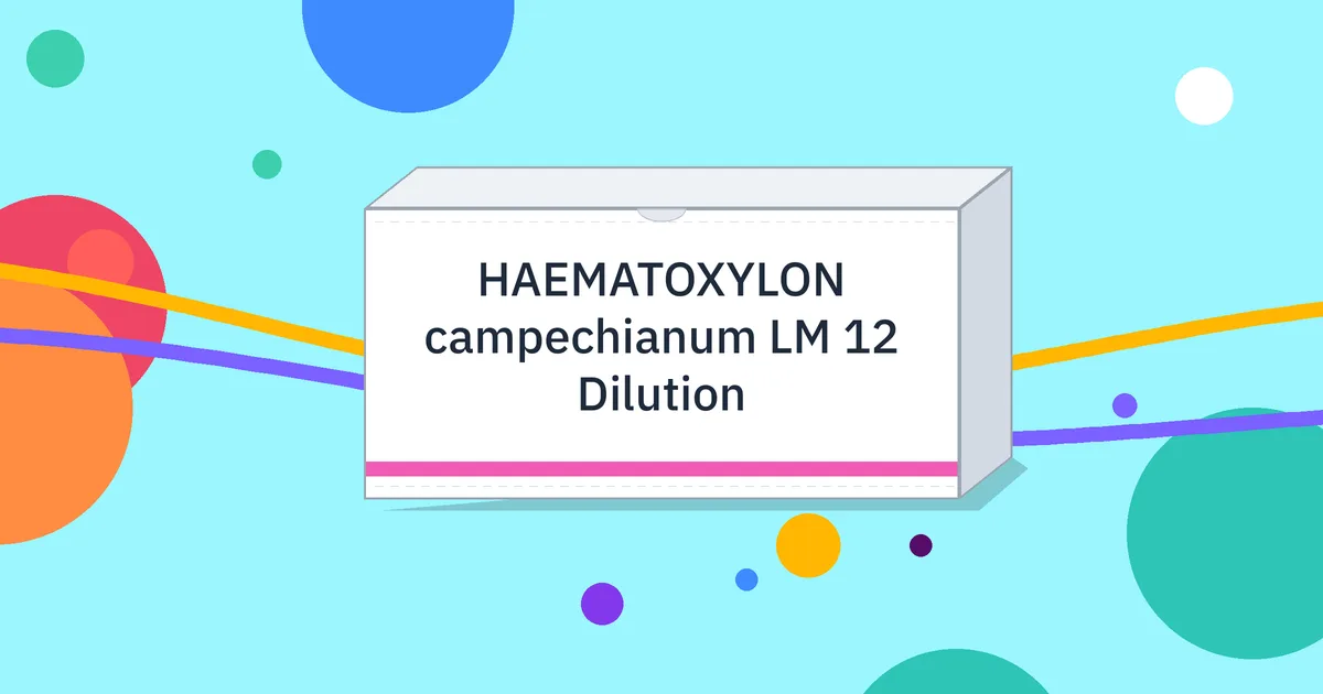 Symbolbild: Packung mit der Aufschrift HAEMATOXYLON campechianum LM 12 Dilution (PZN 13549319) – Verfügbarkeit und Bezug in Apotheken in Frankfurt am Main
