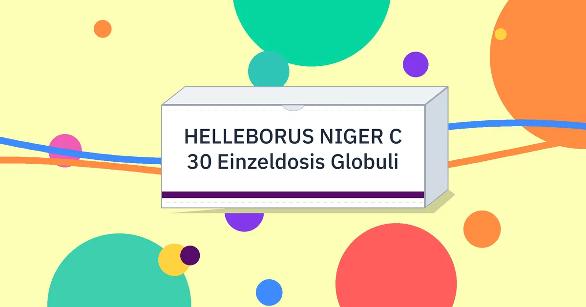 Symbolbild: Packung mit der Aufschrift HELLEBORUS NIGER C 30 Einzeldosis Globuli (PZN 01544328) – Verfügbarkeit und Bezug in Apotheken in Frankfurt am Main