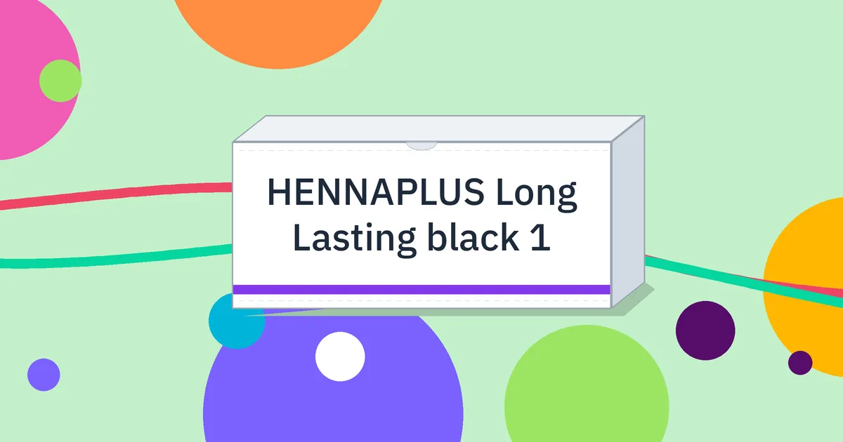Symbolbild: Packung mit der Aufschrift HENNAPLUS Long Lasting black 1 (PZN 00100322) – Verfügbarkeit und Bezug in Apotheken in Frankfurt am Main