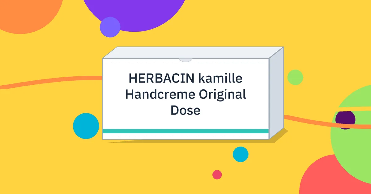 Symbolbild: Packung mit der Aufschrift HERBACIN kamille Handcreme Original Dose (PZN 10345154) – Verfügbarkeit und Bezug in Apotheken in Frankfurt am Main