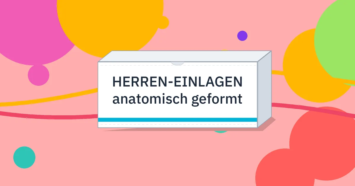 Symbolbild: Packung mit der Aufschrift HERREN-EINLAGEN anatomisch geformt (PZN 09912501) – Verfügbarkeit und Bezug in Apotheken in Frankfurt am Main