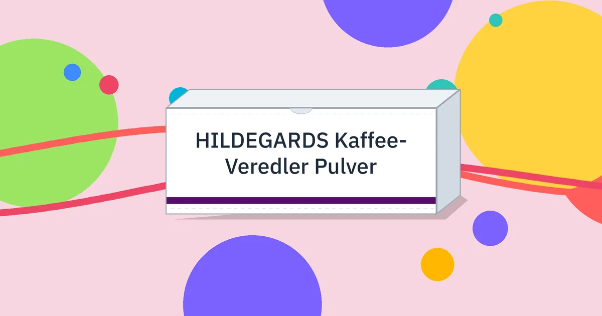 Symbolbild: Packung mit der Aufschrift HILDEGARDS Kaffee-Veredler Pulver (PZN 17895395) – Verfügbarkeit und Bezug in Apotheken in Frankfurt am Main
