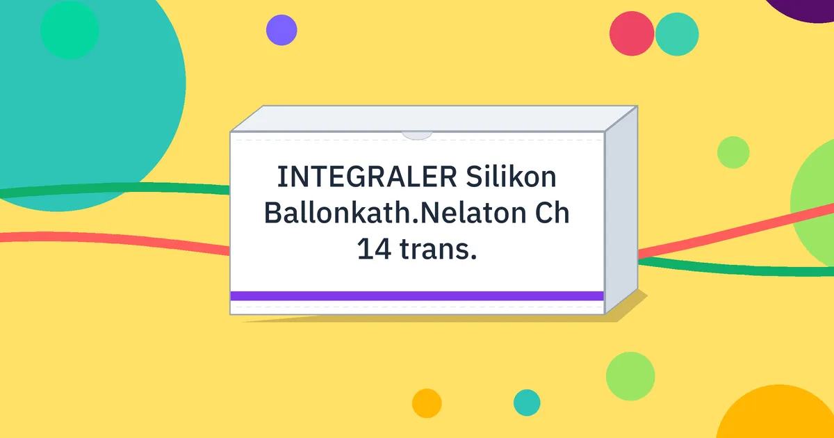 Symbolbild: Packung mit der Aufschrift INTEGRALER Silikon Ballonkath.Nelaton Ch 14 trans. (PZN 16825004) – Verfügbarkeit und Bezug in Apotheken in Frankfurt am Main