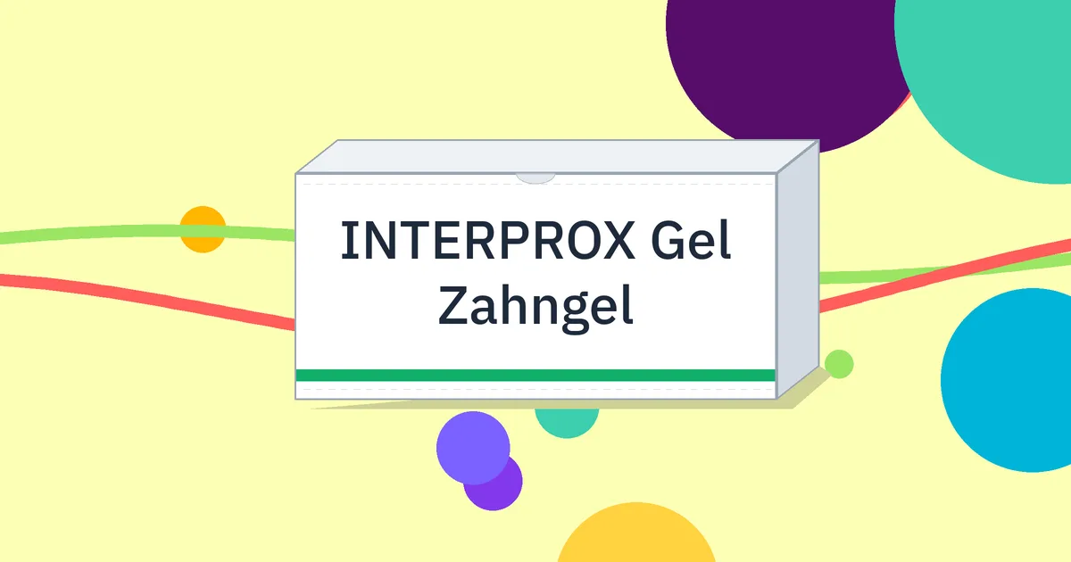 Symbolbild: Packung mit der Aufschrift INTERPROX Gel Zahngel (PZN 04911810) – Verfügbarkeit und Bezug in Apotheken in Frankfurt am Main