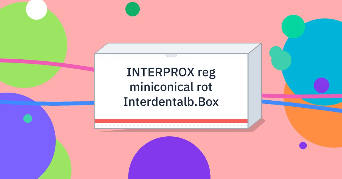 Symbolbild: Packung mit der Aufschrift INTERPROX reg miniconical rot Interdentalb.Box (PZN 01620590) – Verfügbarkeit und Bezug in Apotheken in Frankfurt am Main